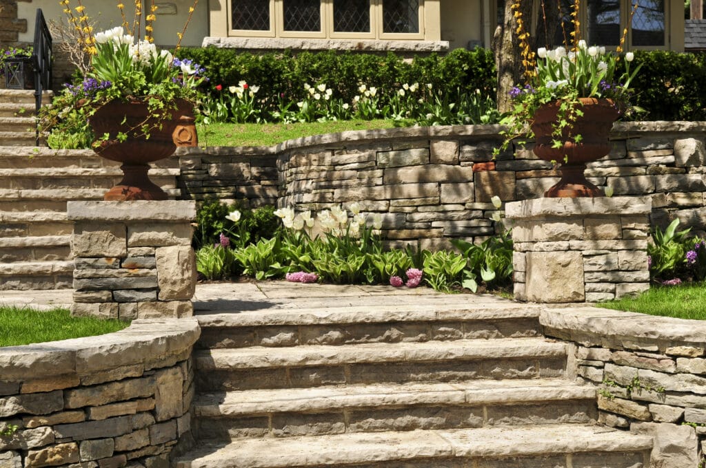 Step into spring with natural stone steps - FSI Landscape Supply